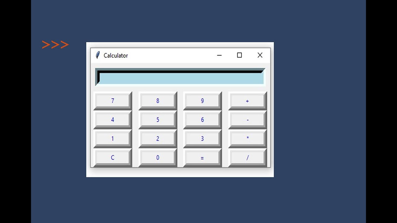 Python Programming: Create a simple python calculator using python Tkinter GUI