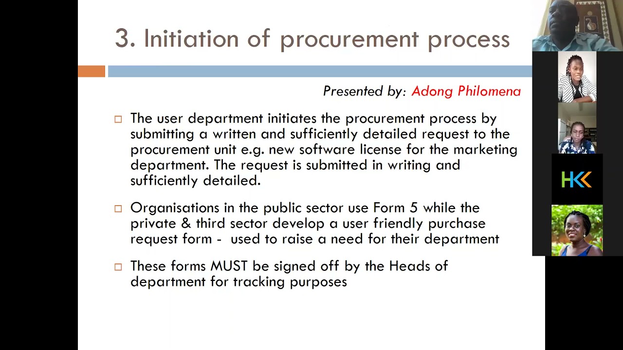 Group 8 DBA PowerPoint Presentation (UMI), Module: Procurement and Contract Management