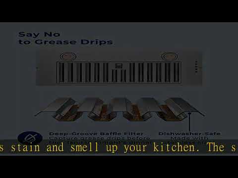 Hauslane | Chef Series Range Hood R100 30" Built-In/Recessed Stove Hood | Compact Stainless Steel |