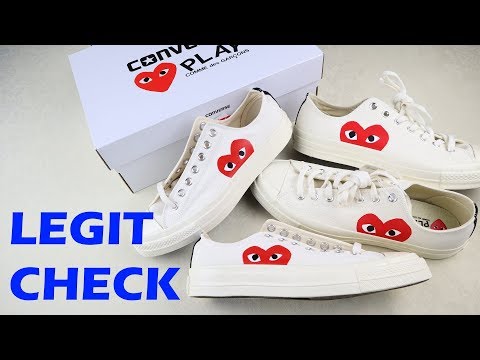 Real vs Fake Comme des Garcons Converse Chuck Taylor CDG LEGIT CHECK