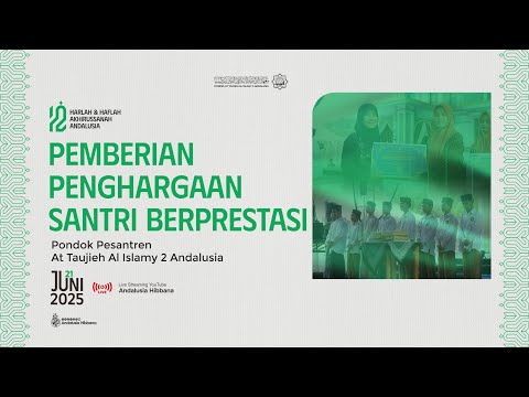 Pemberian Penghargaan Santri Berprestasi | Harlah dan Haflah Akhirussanah Andalusia 12th