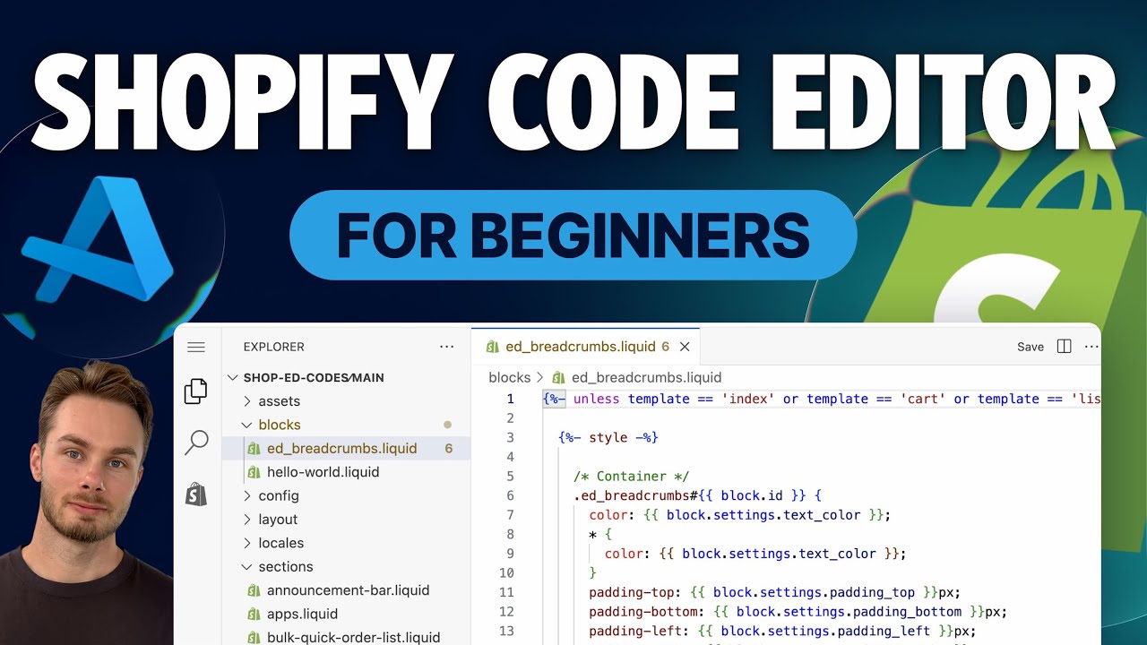 Shopify's New Code Editor - Beginners Guide (for non-developers)