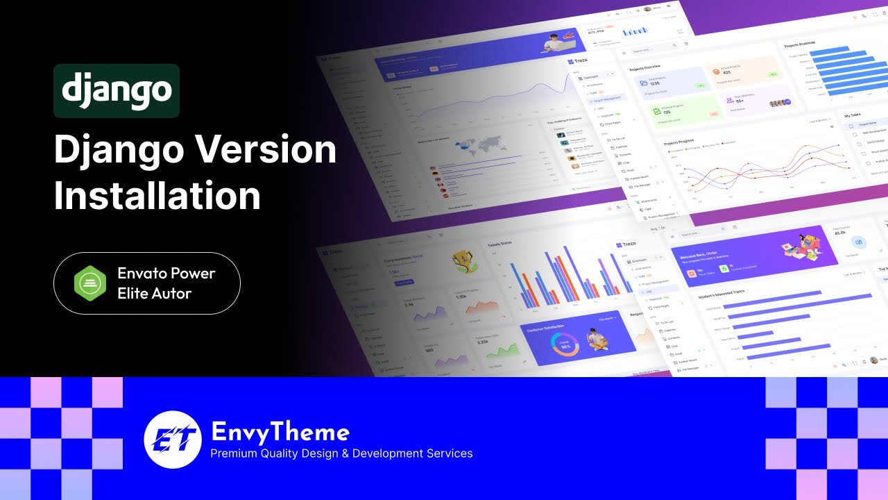 Trezo Admin Dashboard - Django Version Installation Video