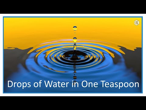 How Many Drops of Water Are in One Teaspoon?