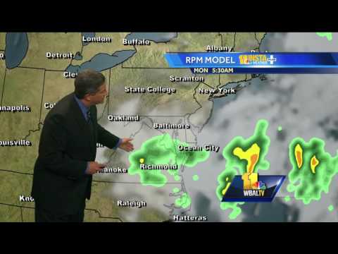 Chance for showers remains Monday