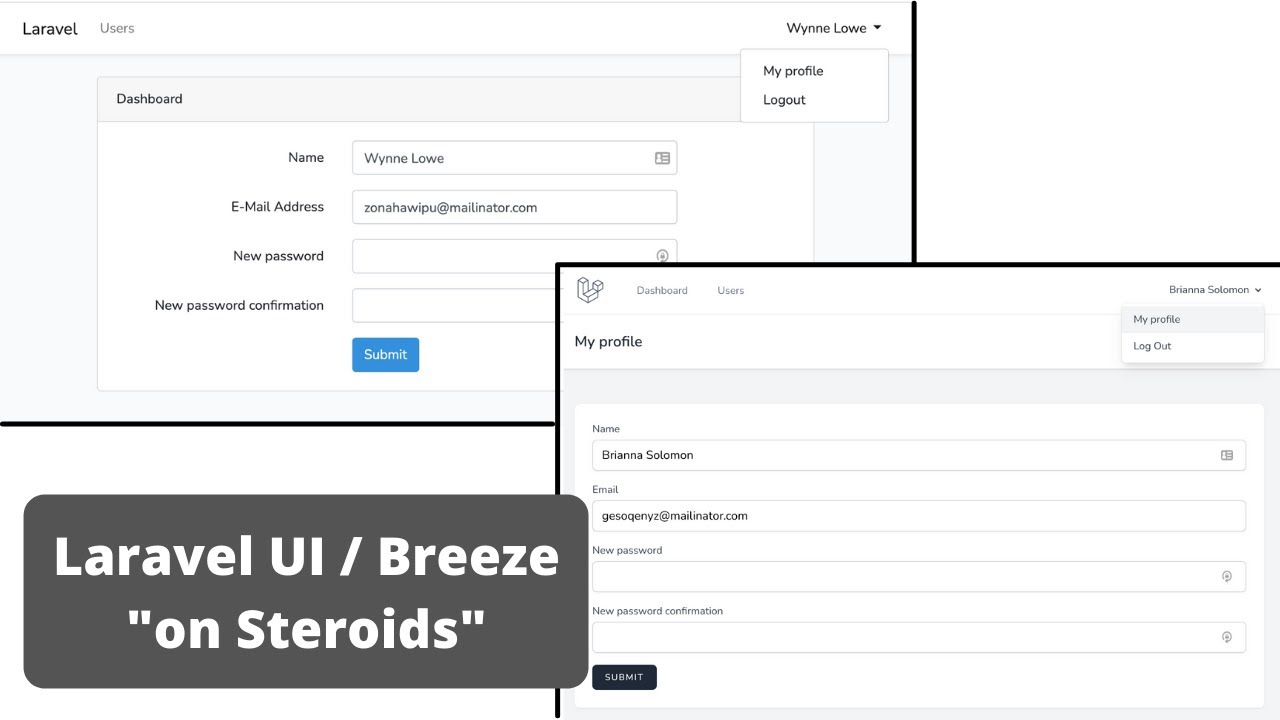 Laravel UI and Breeze Demo 