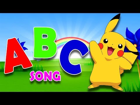 POKEMON Pikachu ABC Song | ABCD Alphabet Songs | ABC Songs for Children - 3D ABC Nursery Rhymes