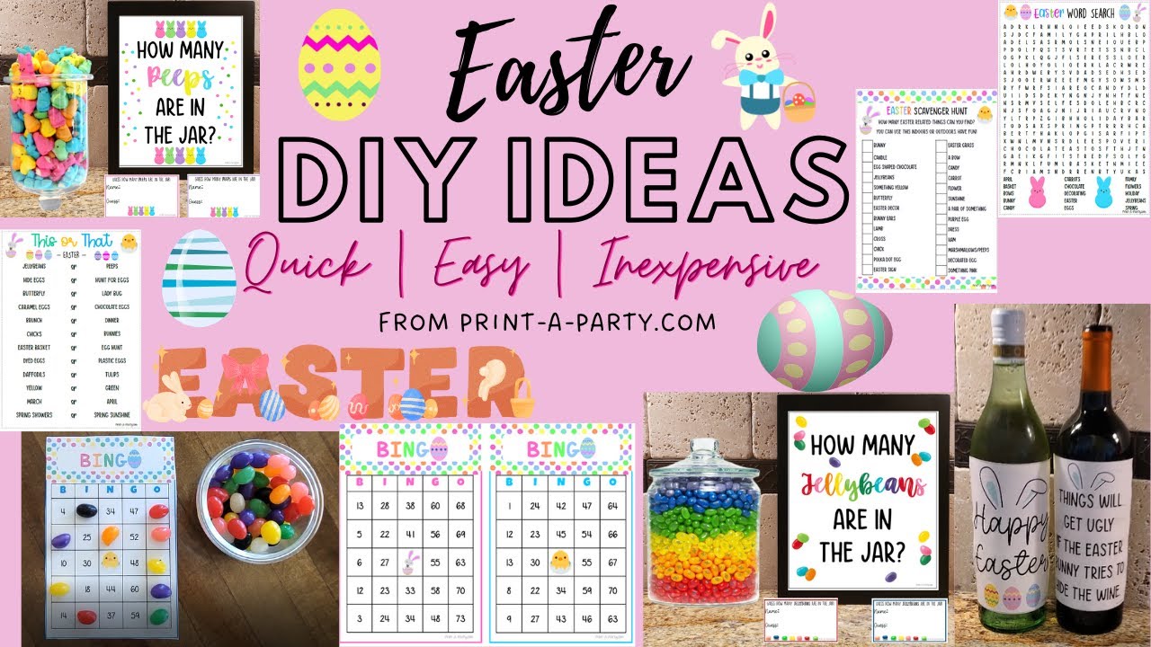 Easter DIY Tips - Activities | Parties | Set Ups | Gifts - Quick and easy ways to make Easter fun!