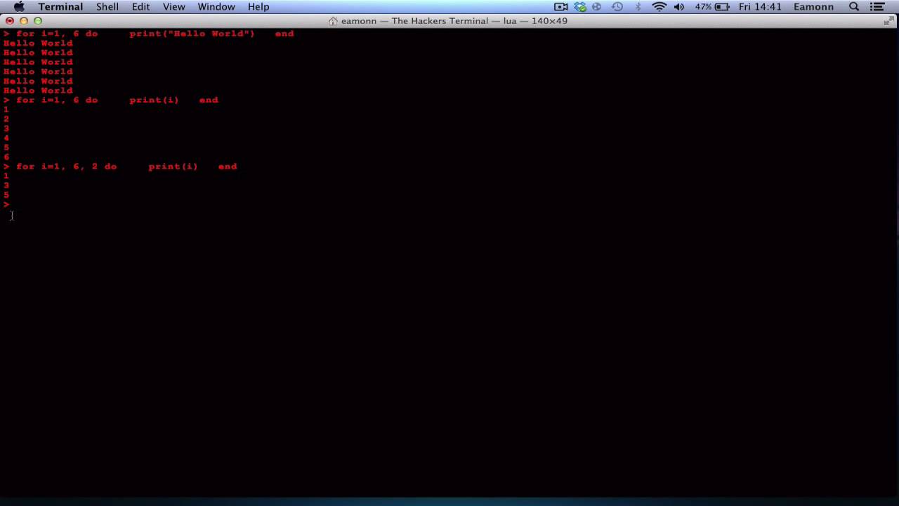 Lua Programming Tutorial for Beginners #2: Loops