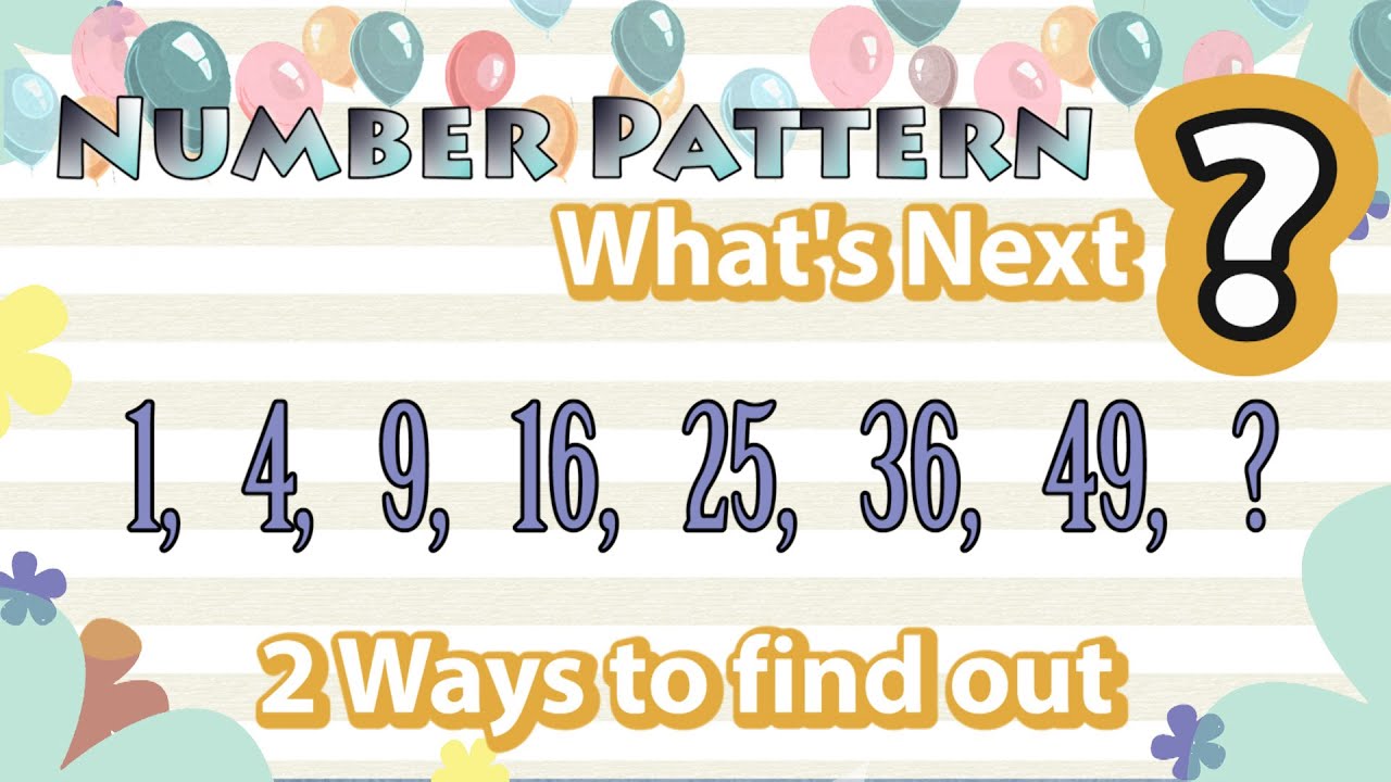Square Number Patterns | Maths | Year 3 - 5