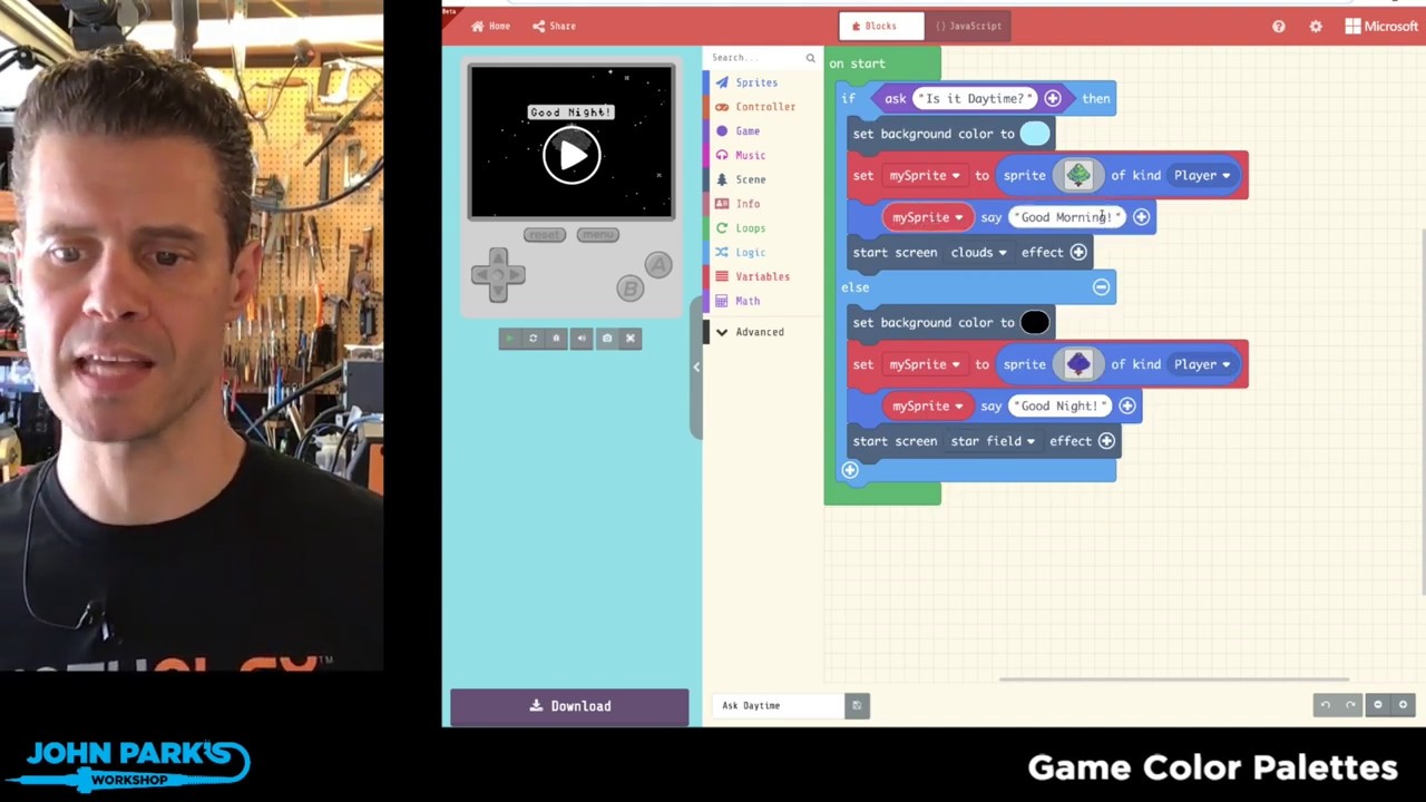 MakeCode Minute: Arcade Question Prompts @adafruit @johnedgarpark #adafruit @MSMakeCode #makecode