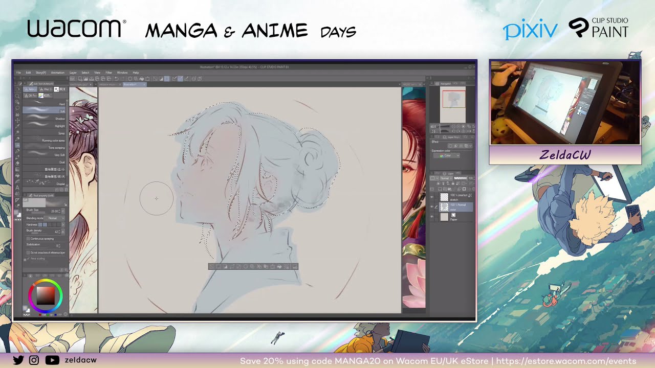 Creating Manga art in a traditional style with Clip Studio Paint by ZeldaCW | Manga & Anime Days