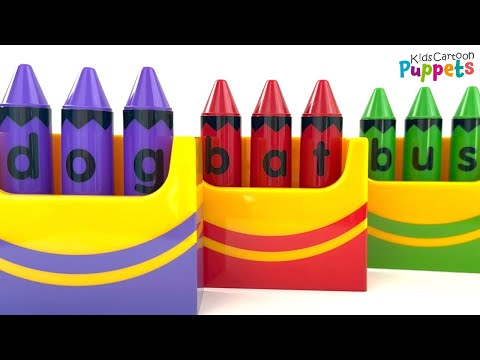 Fun Learning Words and Colors with Crayon Boxes | Best Learning Video for Toddlers