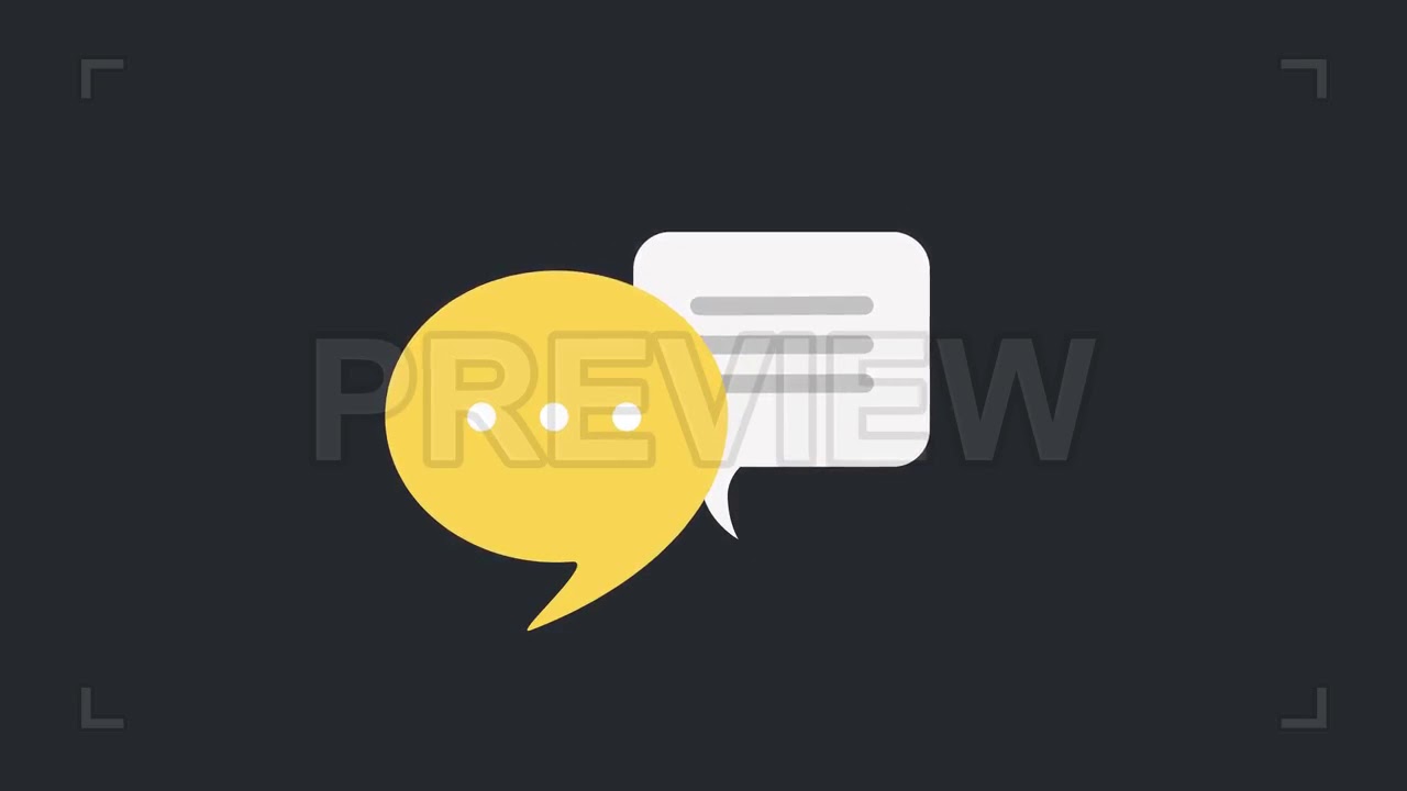 Communication Icons Stock Motion Graphics