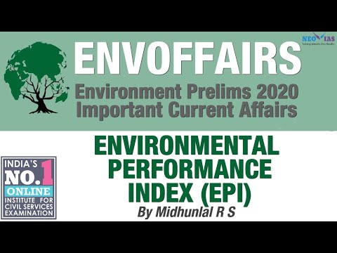 ENVIRONMENTAL PERFORMANCE INDEX (EPI) | INDIA'S BEST ONLINE INSTITUTE FOR CIVIL SERVICES | Ekam IAS