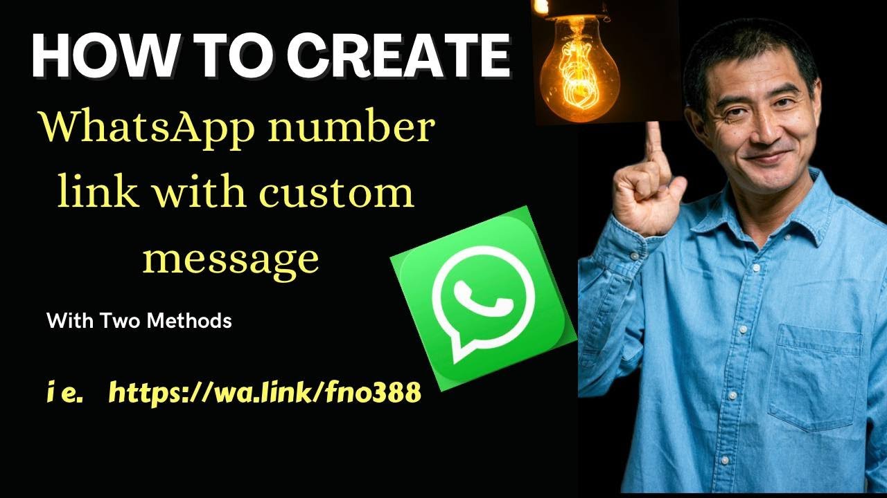 How To Create Your Own Whatsapp Number  Link With Custom Message || Whatsapp link Generator 2022..