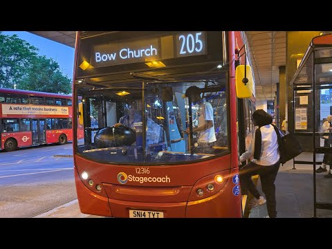 Soon To Be Cut Back: Stagecoach London ADL Enviro 400H 12316 SN14 TYT Route 205