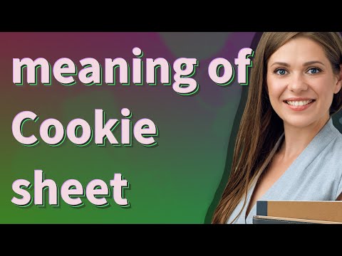 Cookie sheet | meaning of Cookie sheet