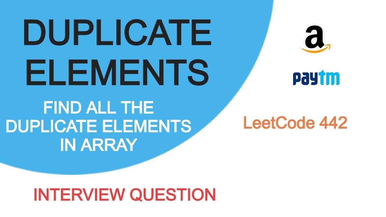 Find Duplicate Elements in an Array | Naive-Better-Best approach | Leetcode 442
