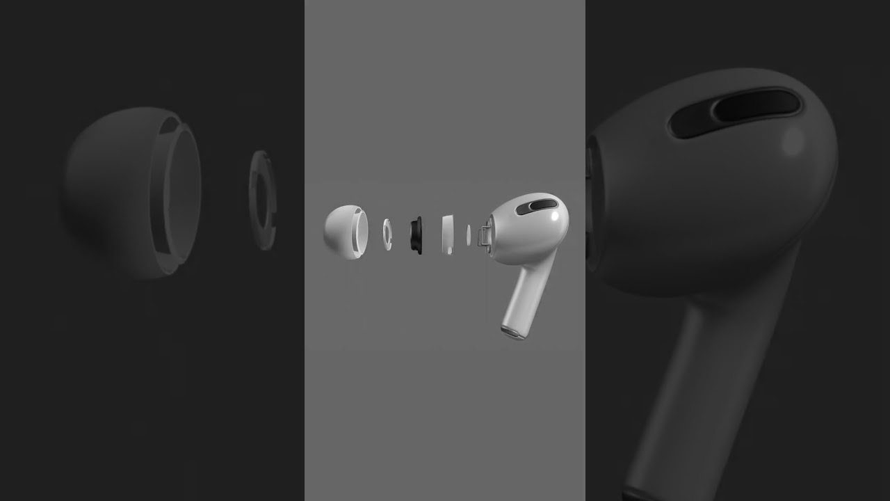 Airpods Exploded animation with Spline  #airpods #spline #Interactive  #interactive3d #3danimation