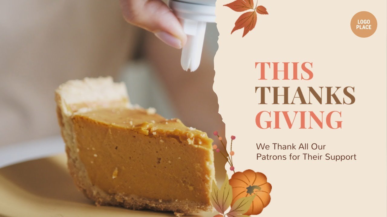 Free Thanksgiving Promo Ad Video Template (Customizable) - FlexClip
