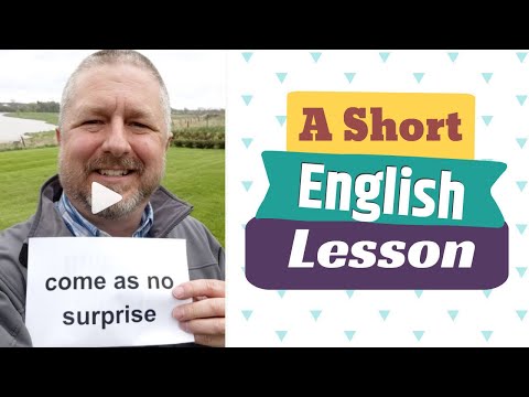Learn the English Phrases COME AS NO SURPRISE and BLOWN AWAY - An English Lesson with Subtitles