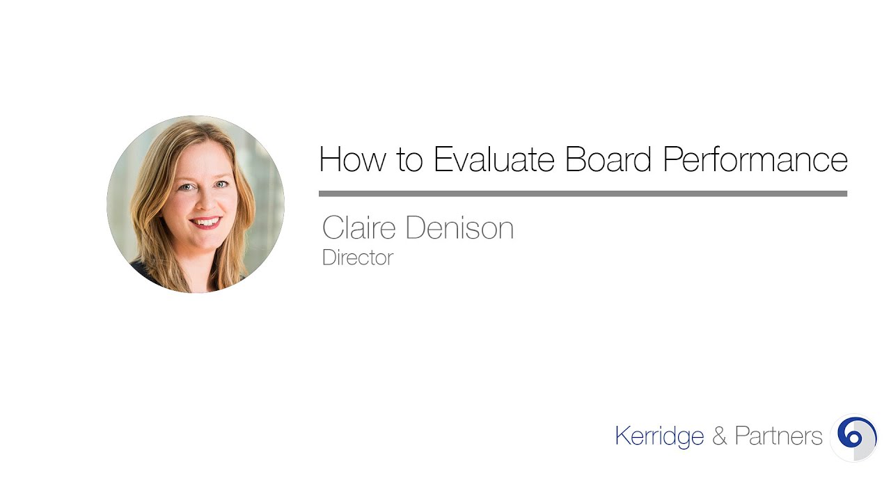 How to evaluate board performance