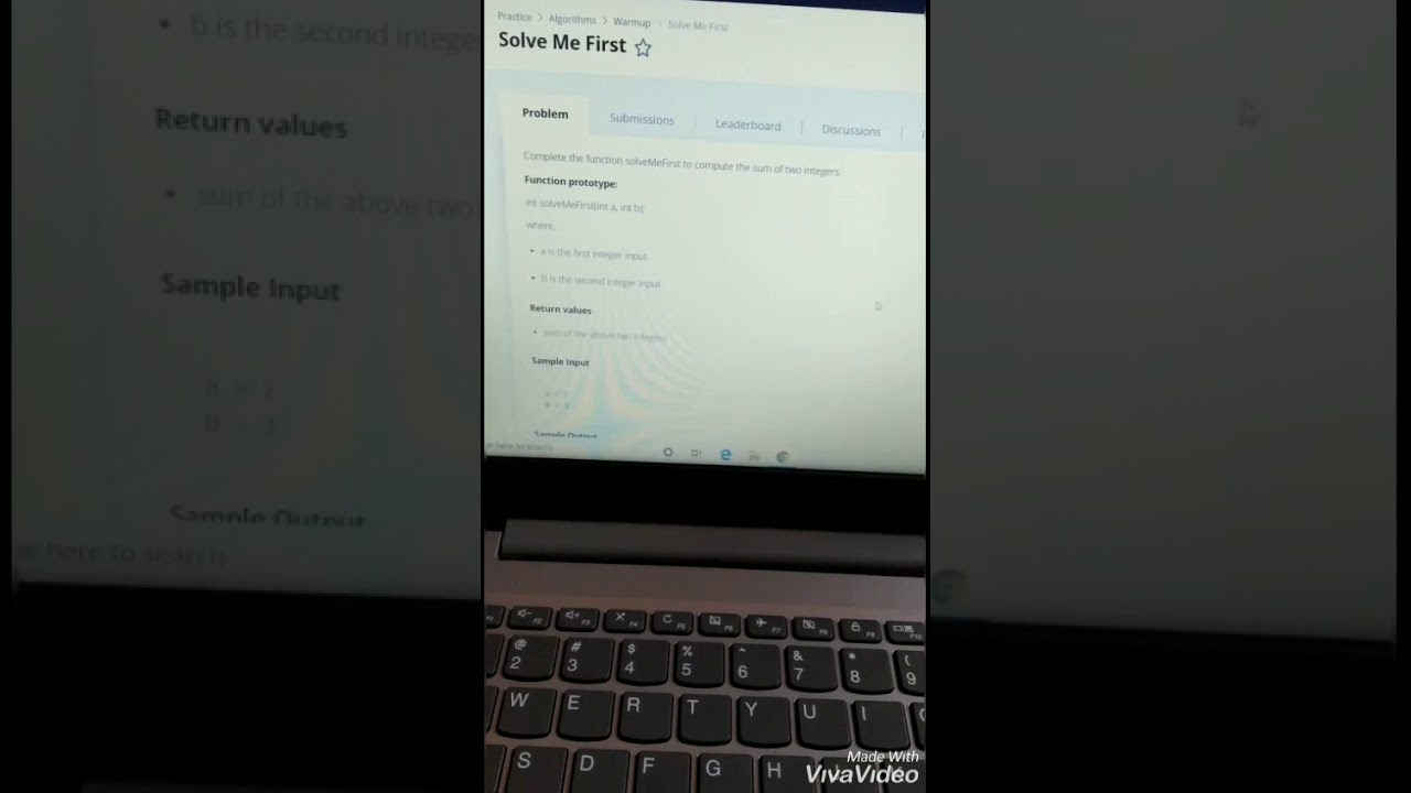 Hackerrank solve me first using python 3