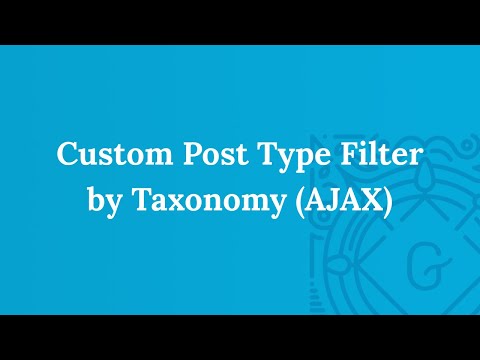 Filter Custom Post Type by Custom Taxonomy in WordPress