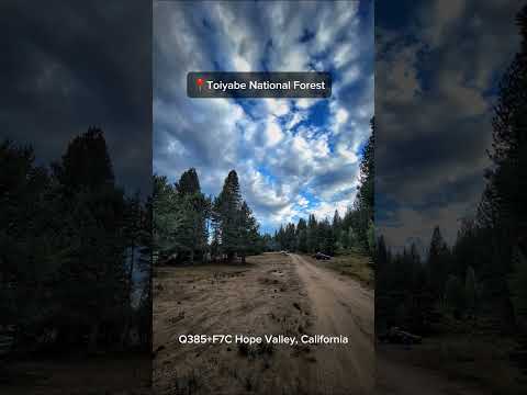 Boondocking in Toiyabe National Forest📌 Q385+F7C Hope Valley, California 📣 Near Lake Tahoe !!