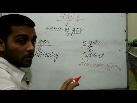 federal and unitary form of government, meaning in details.