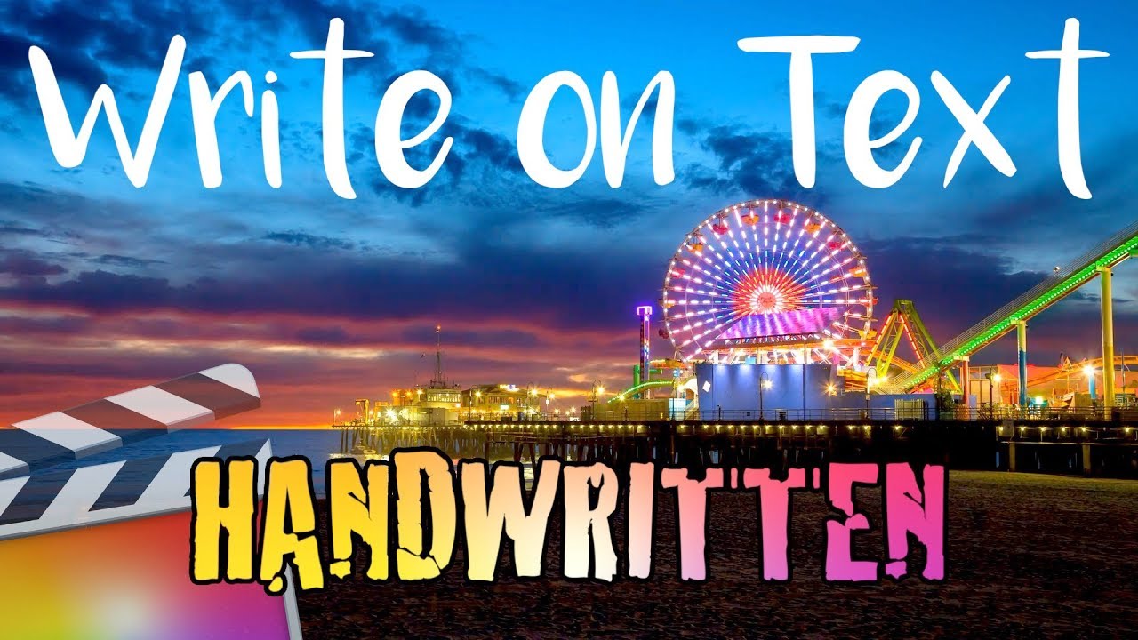 Write On Text Effect - Final Cut Pro and Motion 5 Tutorial 2019