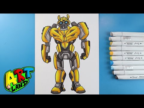 Bumblebee Drawing Step by Step || Bumblebee Transformer – I'm Youtuber ...