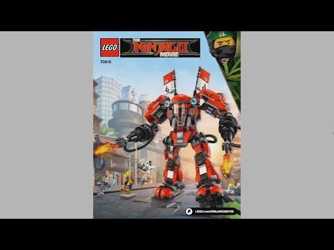 2017 LEGO Ninjago 70615 Fire Mech - instruction timelapse