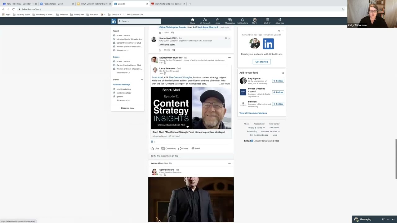 Top 10 Tips for Getting the Most Out of LinkedIn | WRLA Webinar 2020/09/15