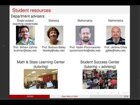 SDSU Mathematics & Statistics Department Overview