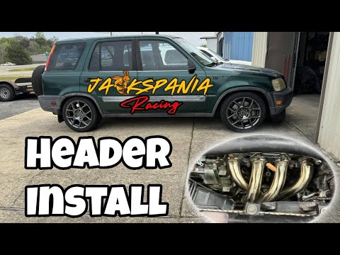 97-01 Honda CR-V B20 AWD Jackspania Header Unboxing and Install