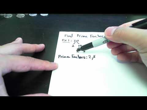 Find Prime Factors Using Factor Tree(PW70)