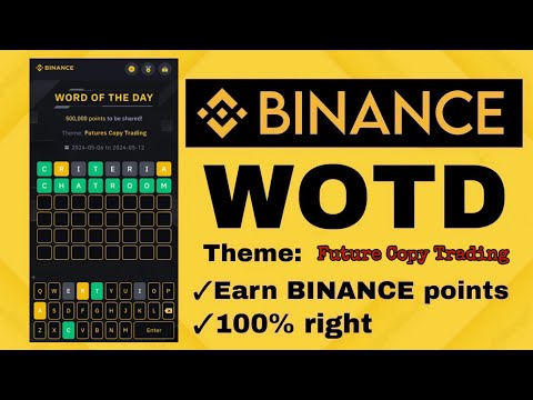 Binance WOTD | Theme-Future Copy Trading | May 06-12 | Earn free binance points