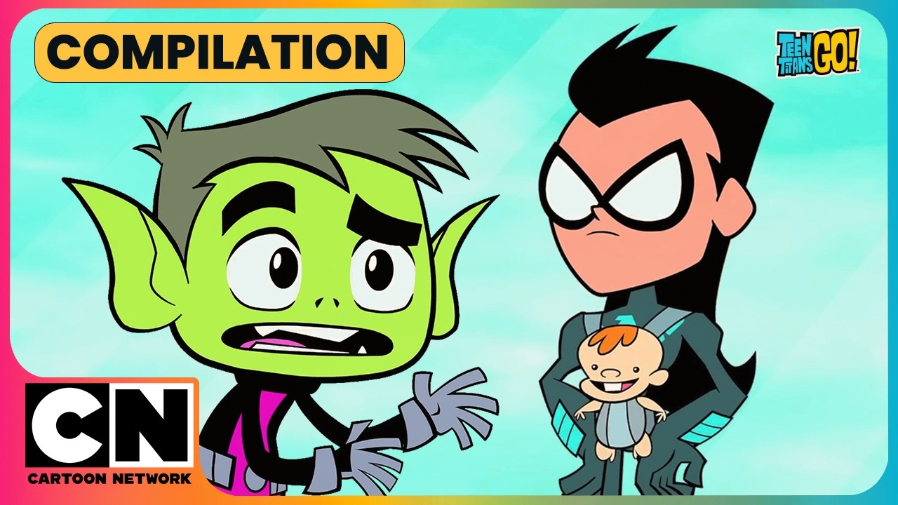 Nightwing Handles Responsibility Like a PRO!😎🍼| Teen Titans Go!😍| Cartoon for Kids🥳| @cnindia ​