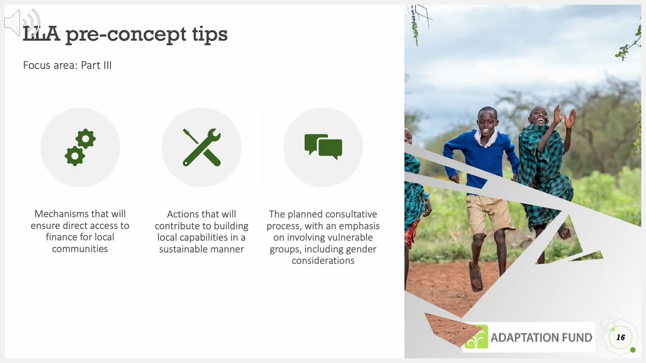 Locally Led Adaptation Grants: Project Proposal Preparation