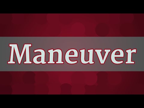 MANEUVER pronunciation • How to pronounce MANEUVER