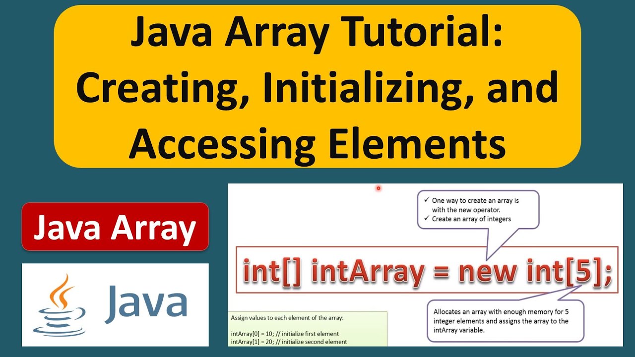 How to create, initialize and access an array? | Java Array (Create, initialize, access an array)