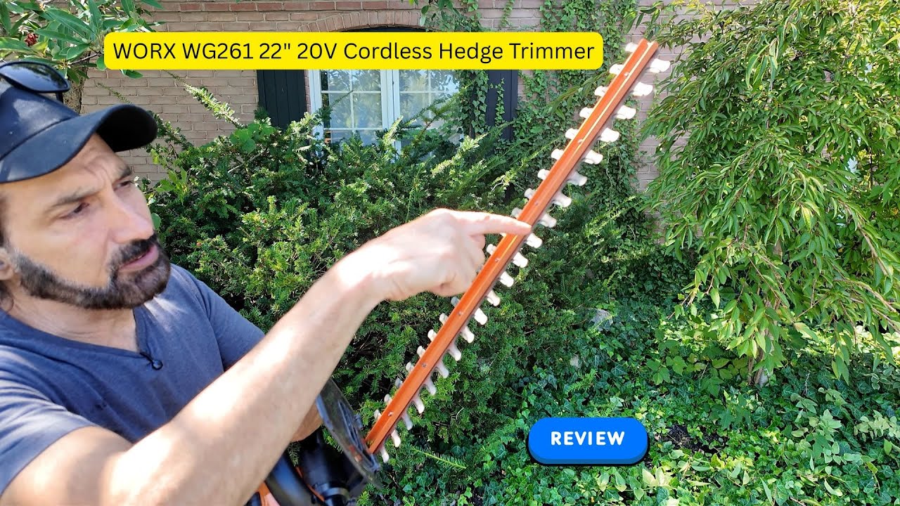 Lightweight Power: WORX 20V Hedge Trimmer Review & Shrub Shaping Demo