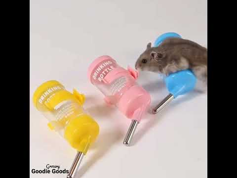 Pet Drinking Bottle, 60/80/250/500ml Auto Hanging No Drip Hamster Drinking Bottle Dispenser