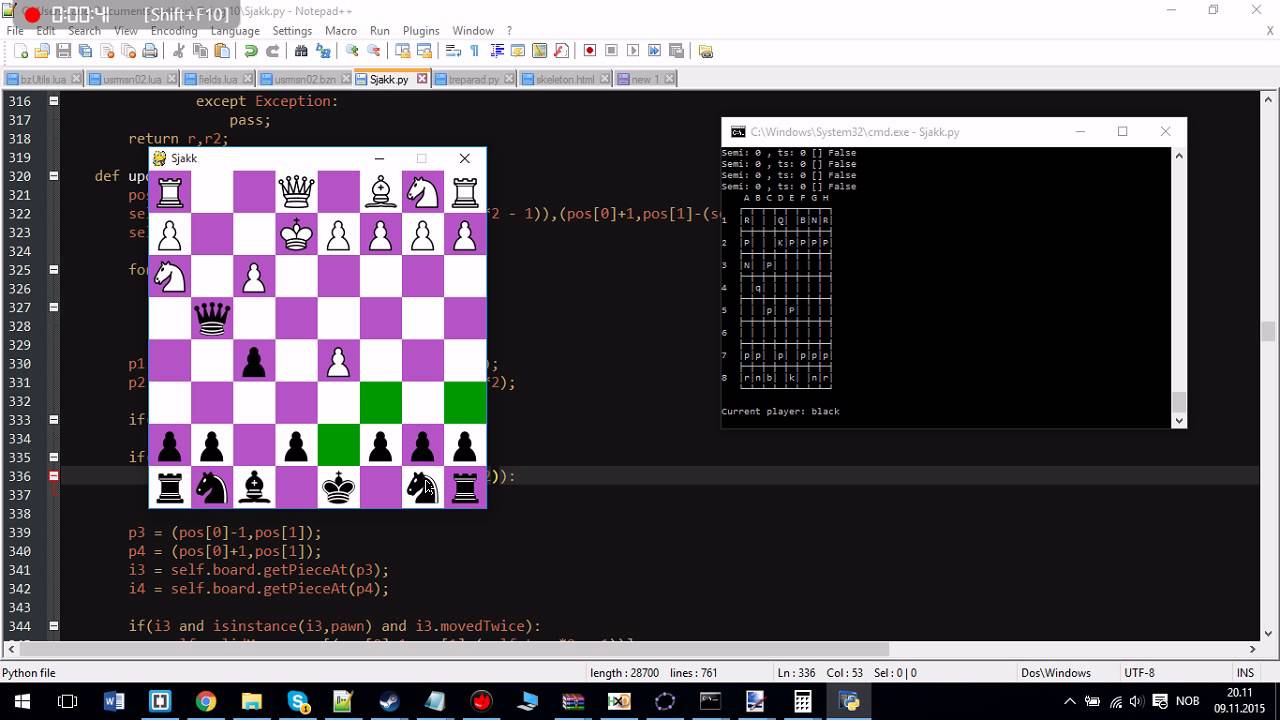 Chess in python with GUI