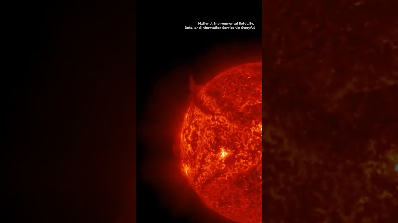 Satellite imagery captures eruptions on sun's surface