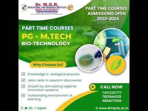 Part Time - PG M.Tech Courses