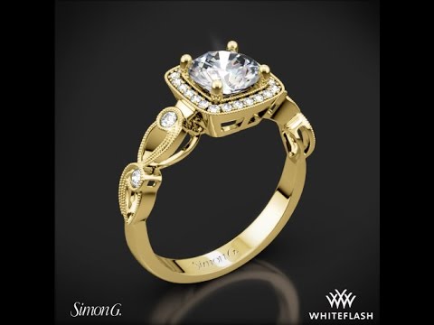 Simon G. TR526 Passion Halo Diamond Engagement Ring | 3513