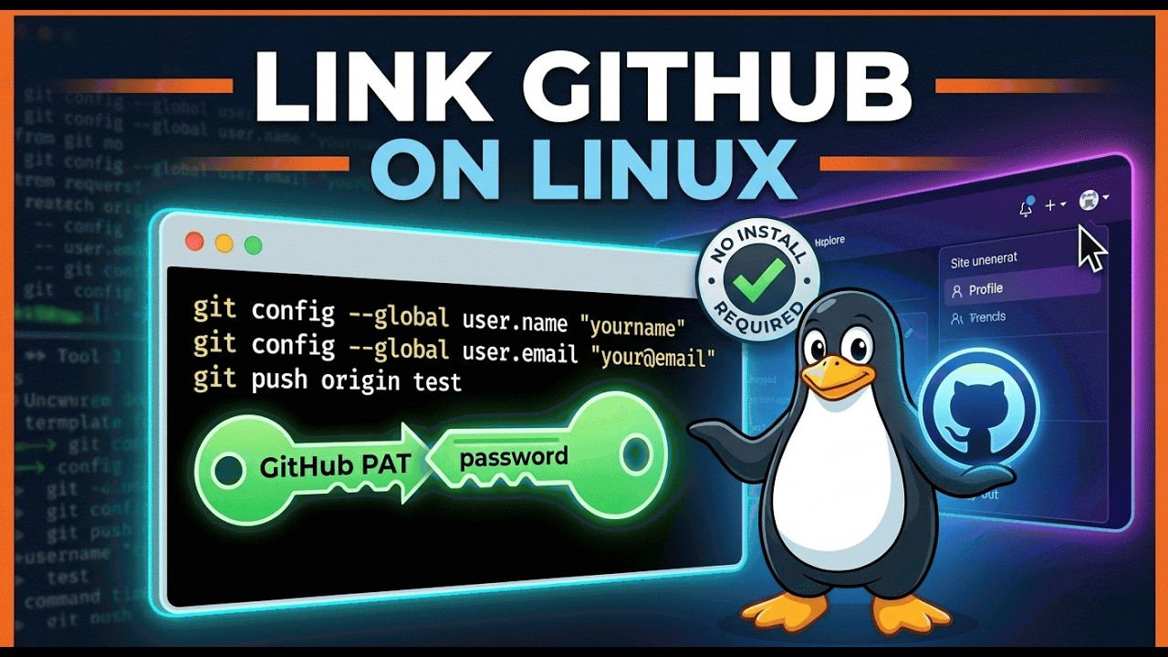 How to Link Your GitHub Account on Linux (No Installation Required)
